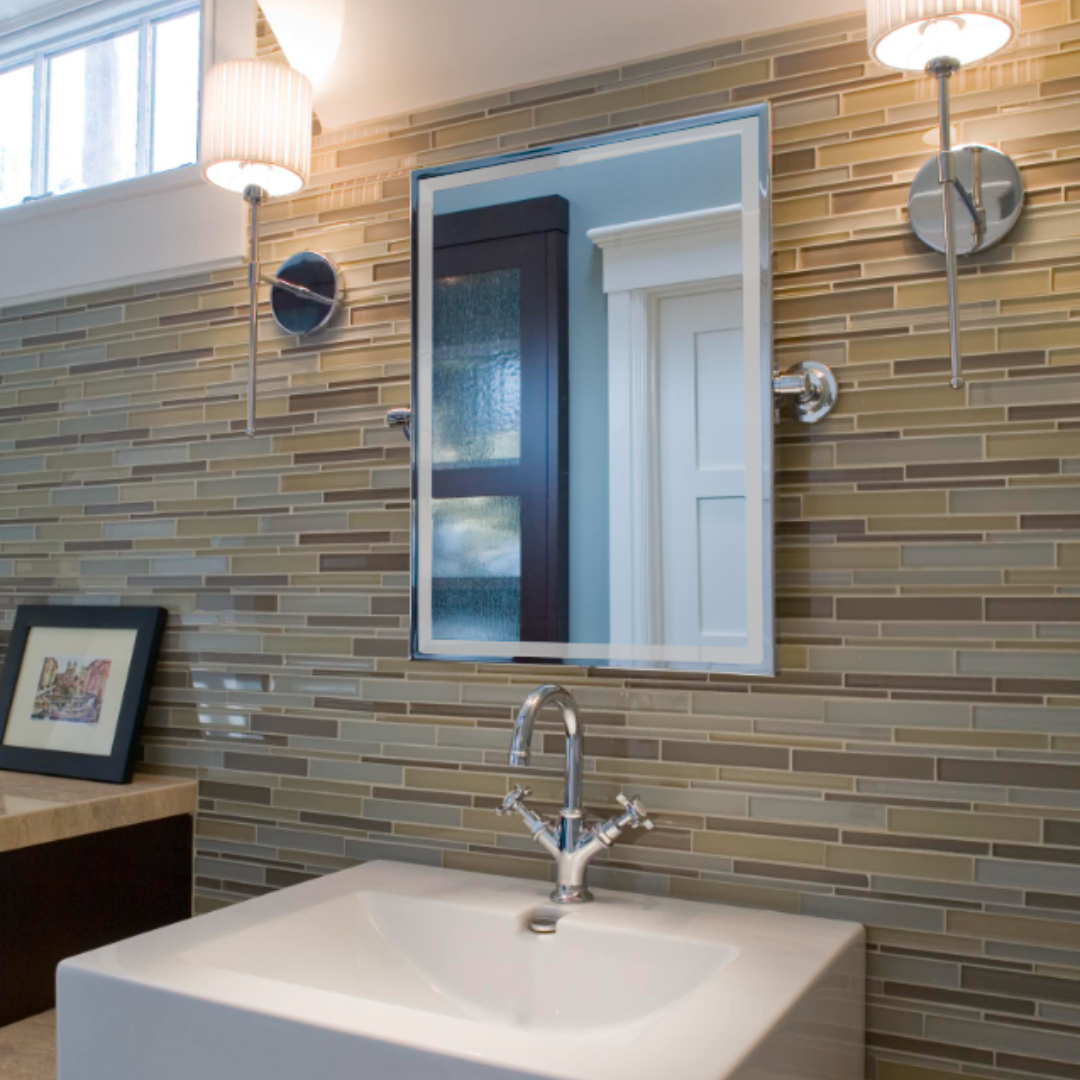 Espejo Rectangular De Lujo Con Marco De Cenefa Esmerilada 60X80 cm ...