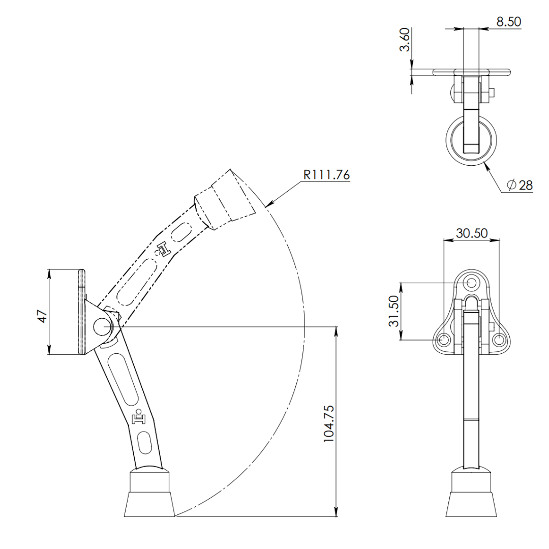 Chiva Leg Door Fixer For Folding Door SKU 2079– HERRASHOP