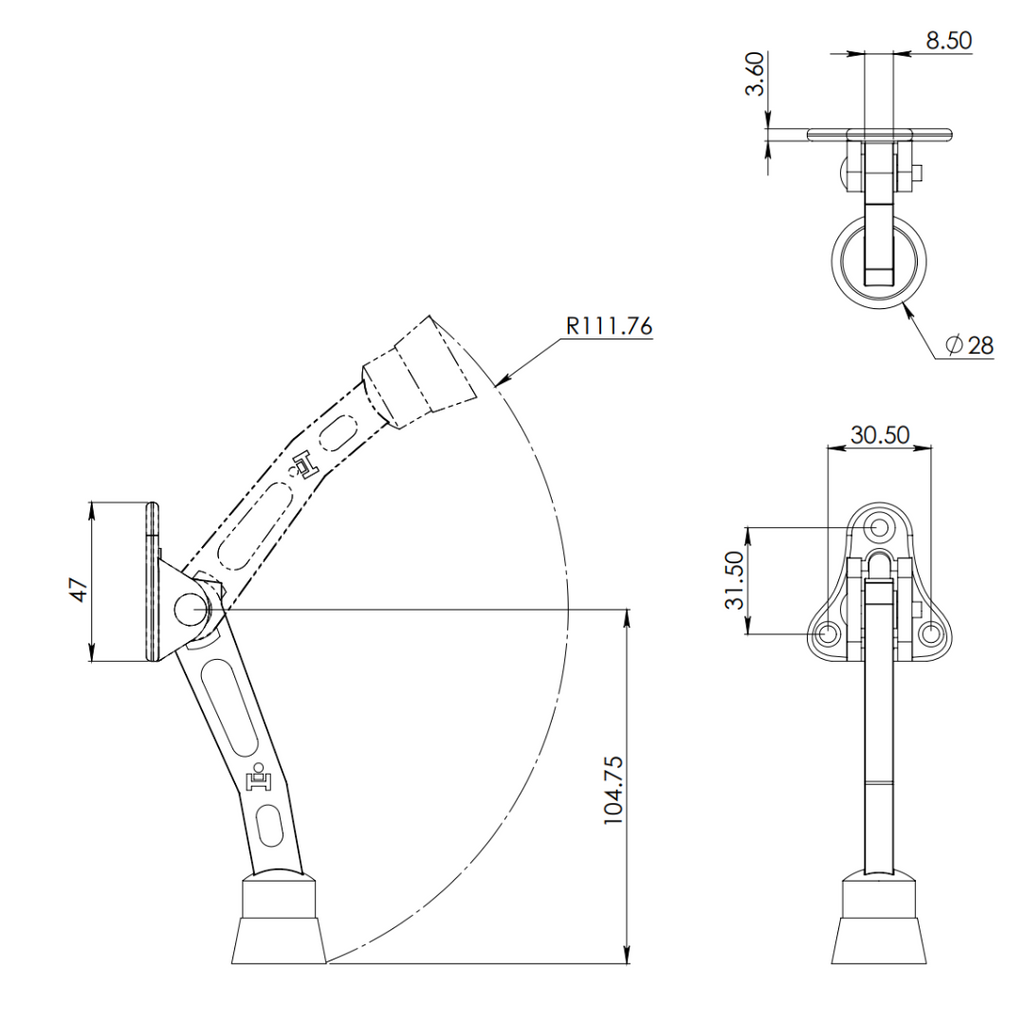 Chiva Leg Door Fixer For Folding Door SKU 2079– HERRASHOP